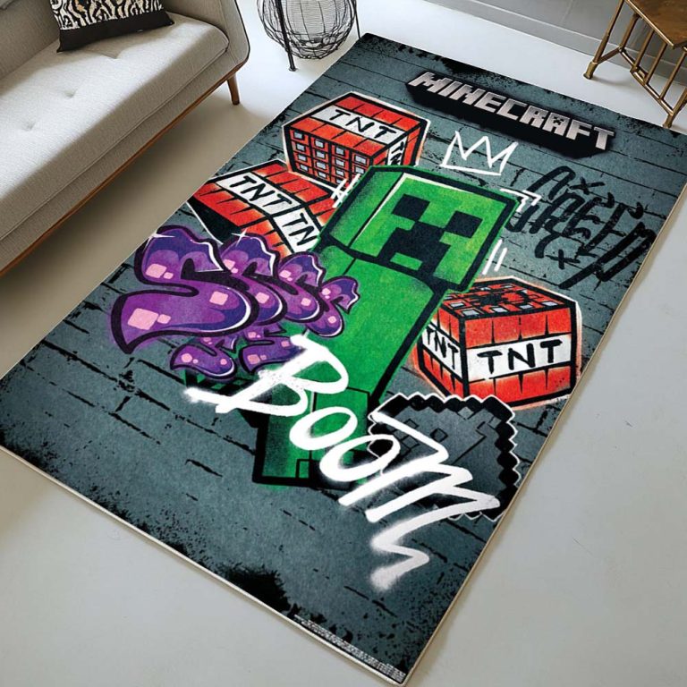 Creeper in Minecraft TNT-Explosion Teppich – DE-Interfloors